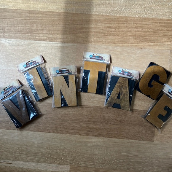 Accents | Vintage Letterpress Wood Block Letters | Poshmark